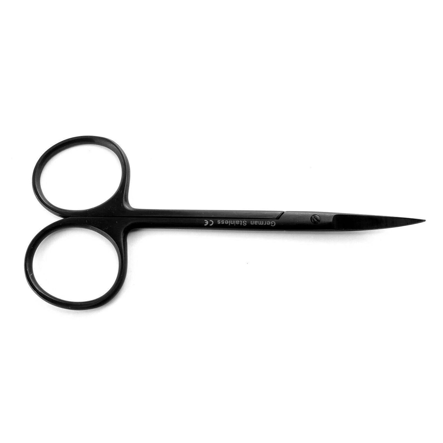 MacBlack 4.5" Iris Scissors, Curved Tips, Titanium Coating, Stainless Steel, 1/Pk | Net32