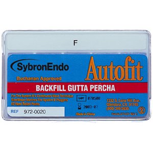 Autofit Medium Backfill Gutta Percha Cones, Package of 60 Cones | Net32