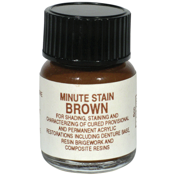 Minute Stain Colored Acrylic Liquid, Brown, 6cc, Single Bottle | Net32