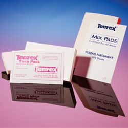 Temrex 3" x 5" Poly Mixing Pads, 100 sheets per pad, Package of 2 slabs ...