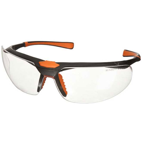 UltraTect Protective Eyewear - Black frame and Clear lens, 1/Pk. High ...