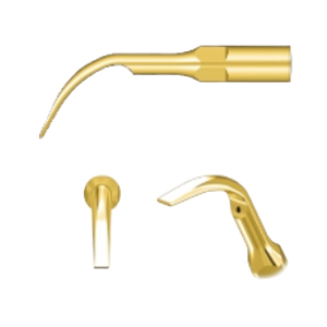 DTE Ultrasonic Scaler Gold Tips GD2T – 5/Pk. Supragingival Scaling Tips ...