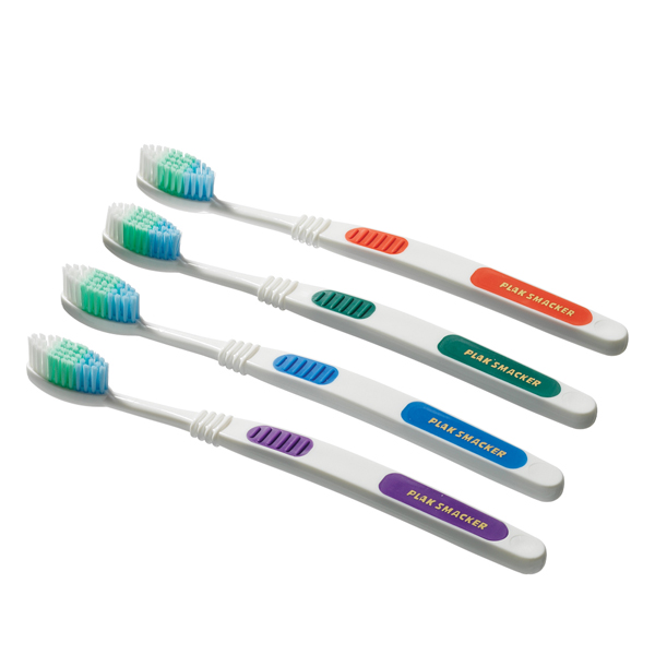 Plak Smacker Achieve Getta Grip Toothbrush, Assorted Colors, 144/Bx | Net32