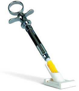 Zirc Needle Capper Base Only, Plastic, White | Net32